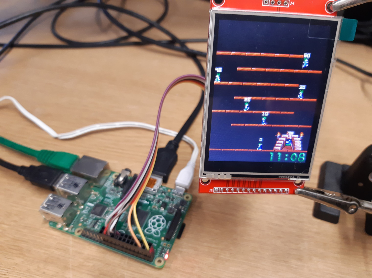 Raspberry-Pi powered Desk Clock | The Oddbloke Geek Blog