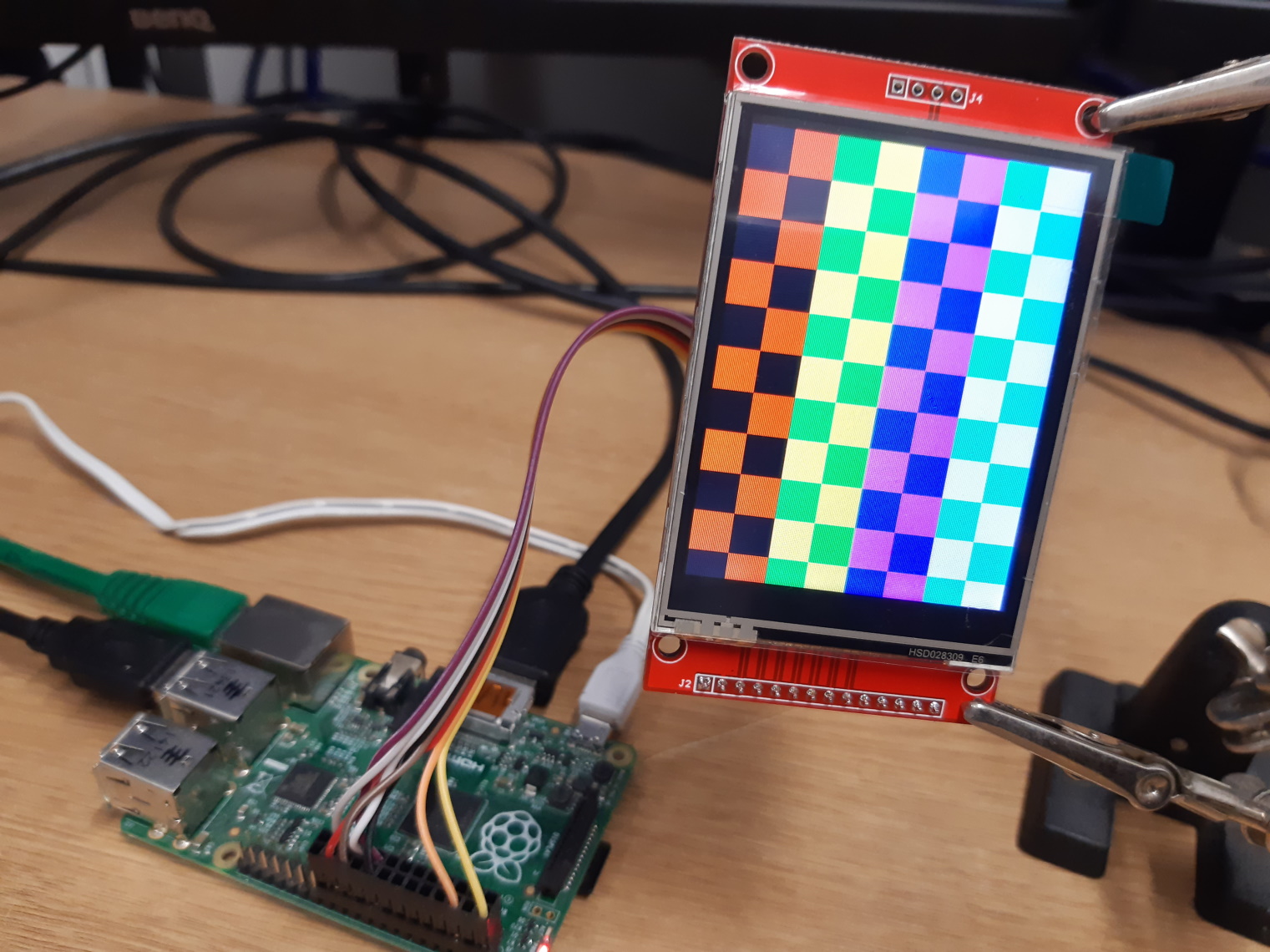 Driving an ILI9340 display from a Pi | The Oddbloke Geek Blog